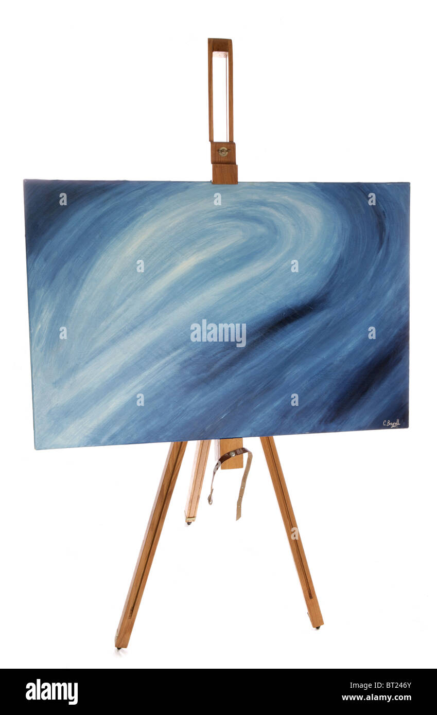 Blue easel Cut Out Stock Images & Pictures - Alamy