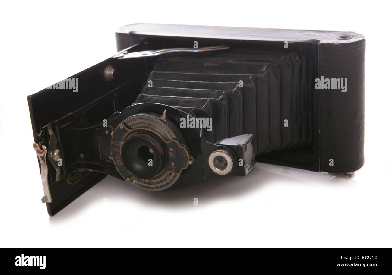 old retro camera studio cutout Stock Photo - Alamy