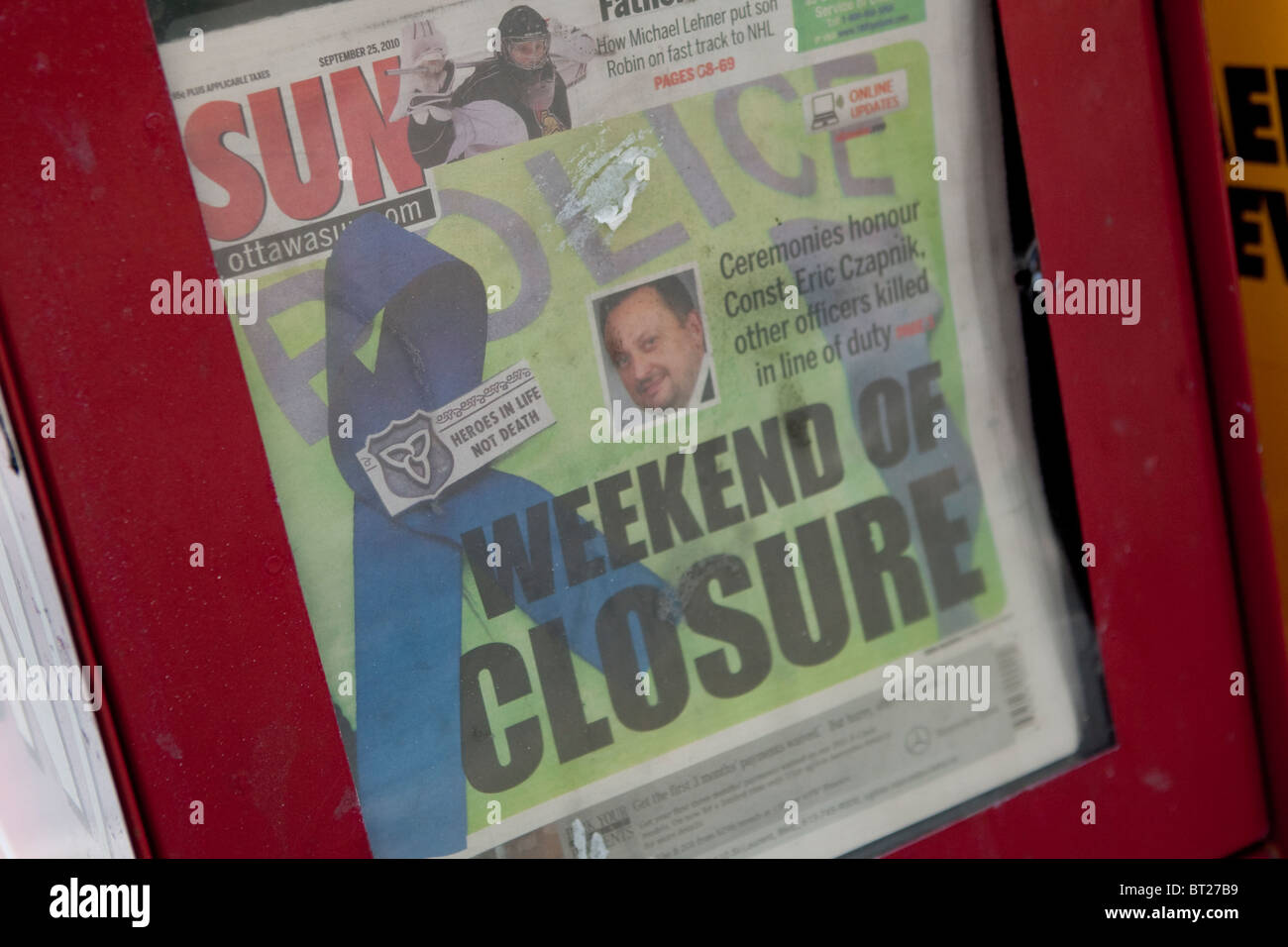 A Ottawa Sun newspaper box is seen in Ottawa Stock Photo - Alamy