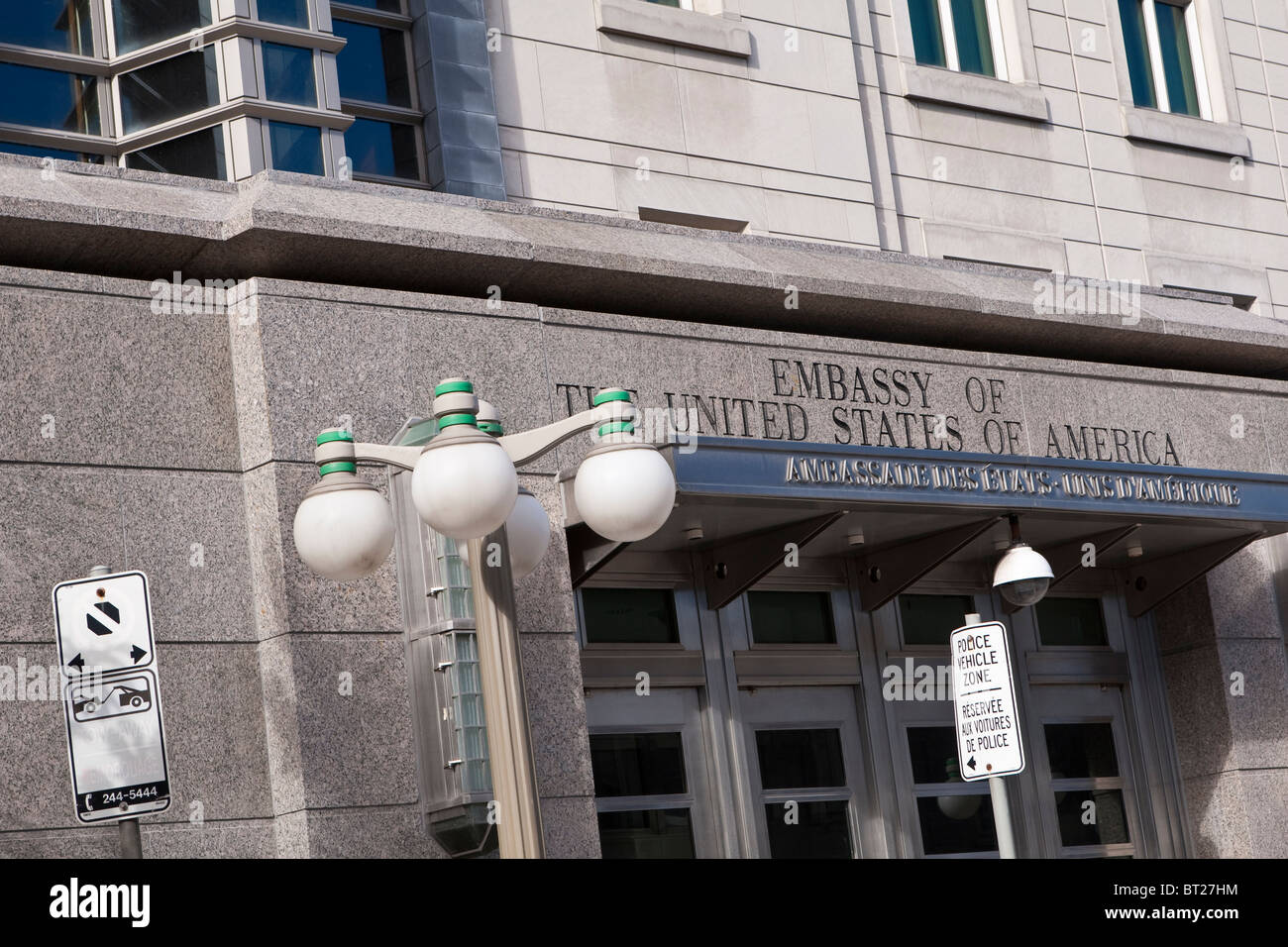The Embassy of the United States of America in Canada is seen in Ottawa ...