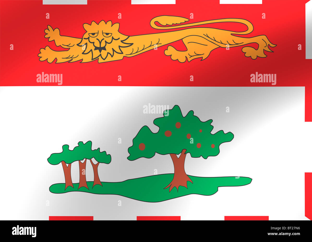Prince Edward Island flag Stock Photo - Alamy