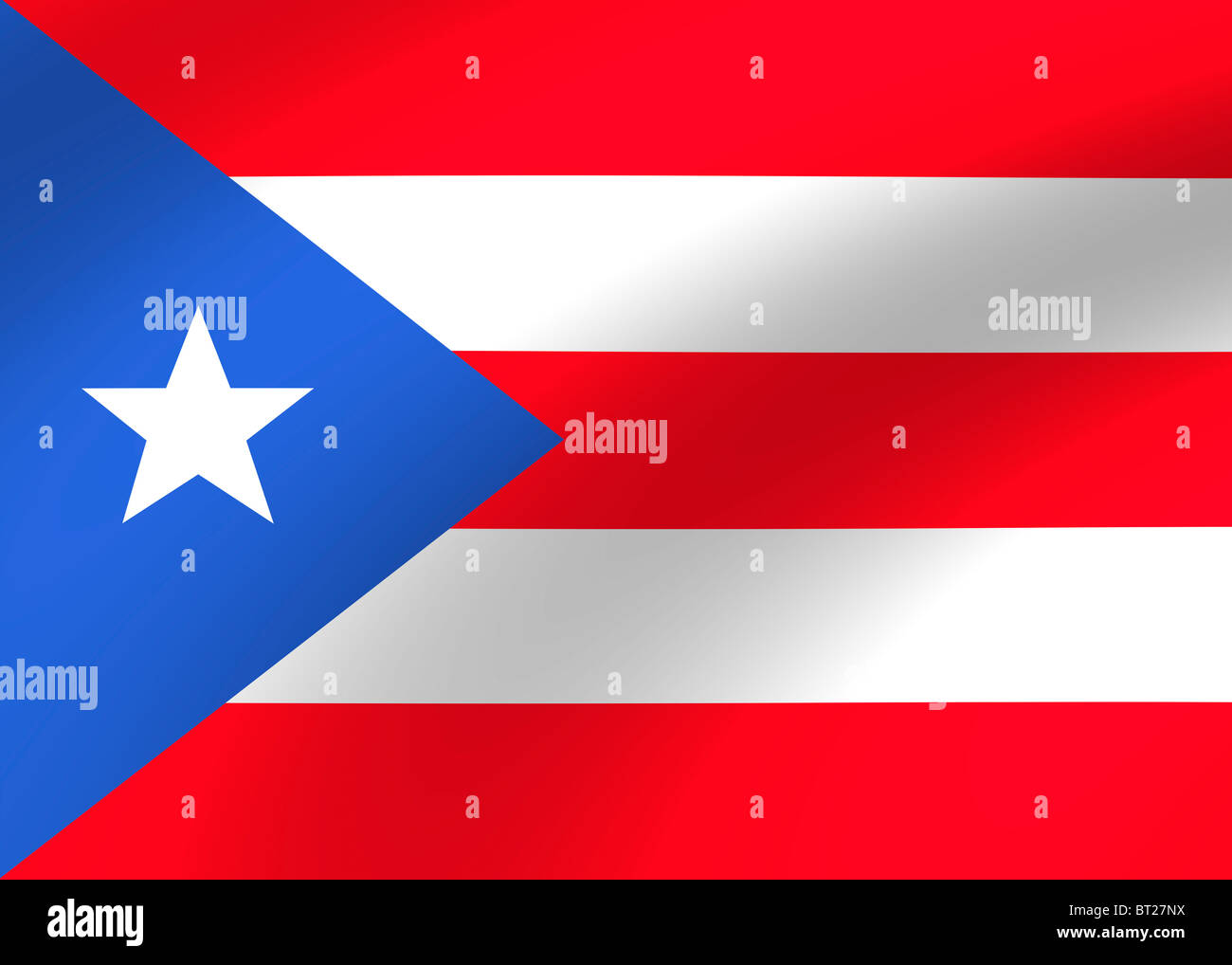 Puerto Rico flag Stock Photo - Alamy