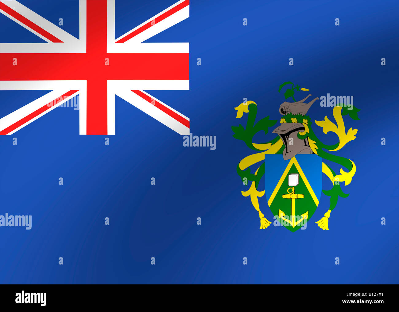 Pitcairn Islands flag Stock Photo - Alamy