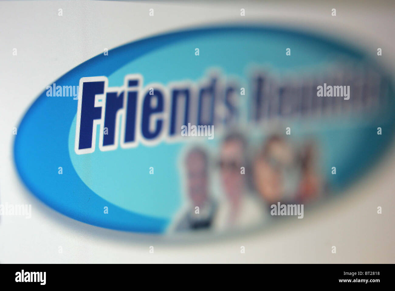Friends Reunited logo on a computer monitor Stock Photo - Alamy