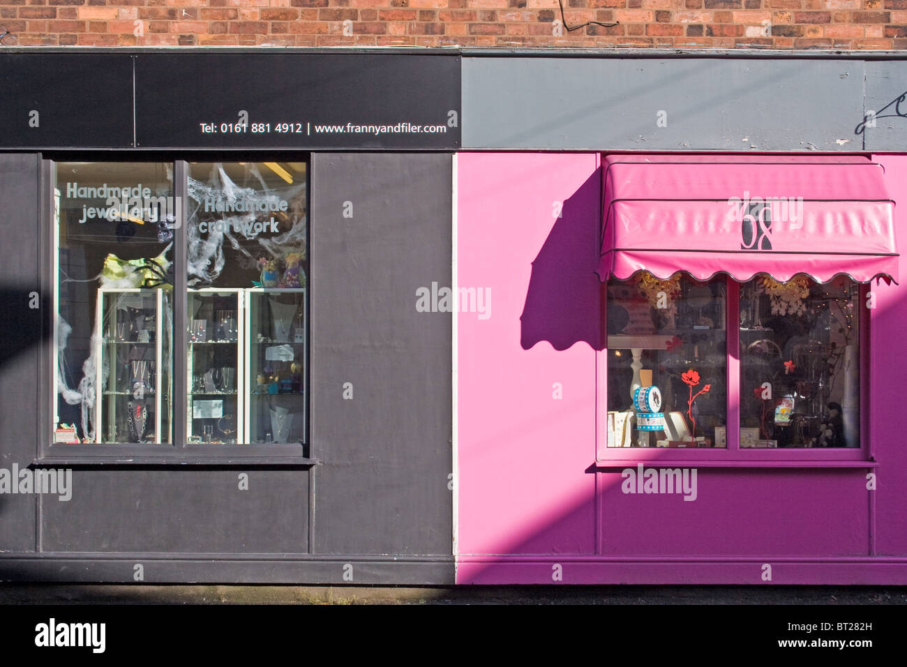 Shops on Beech Road, Chorlton, Manchester, UK Stock Photo - Alamy
