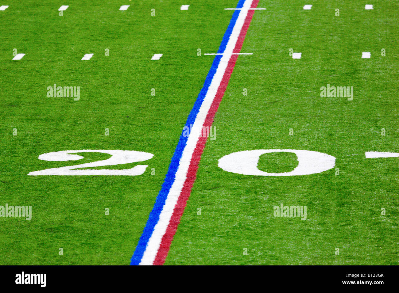 Twenty yard line Stock Photo - Alamy