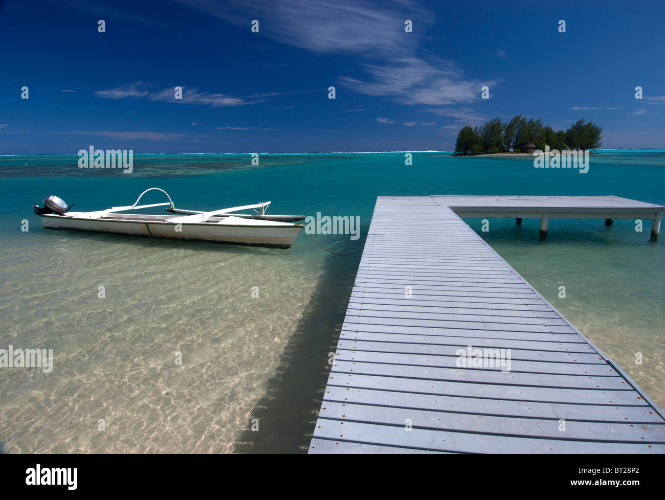 Jetty to Paradise Stock Photo - Alamy