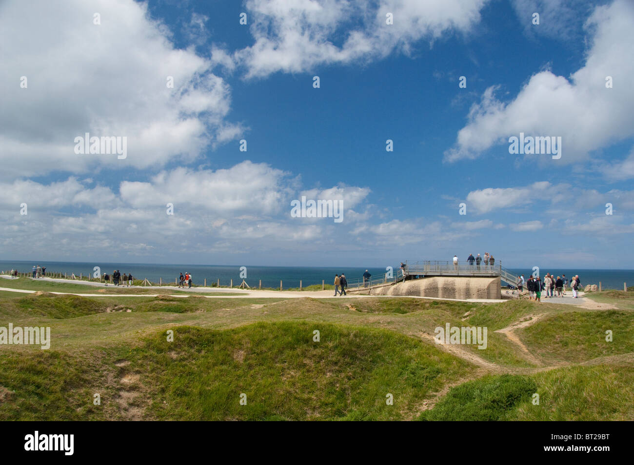 France, Normandy, Point du Hoc. Strategic point for German ...