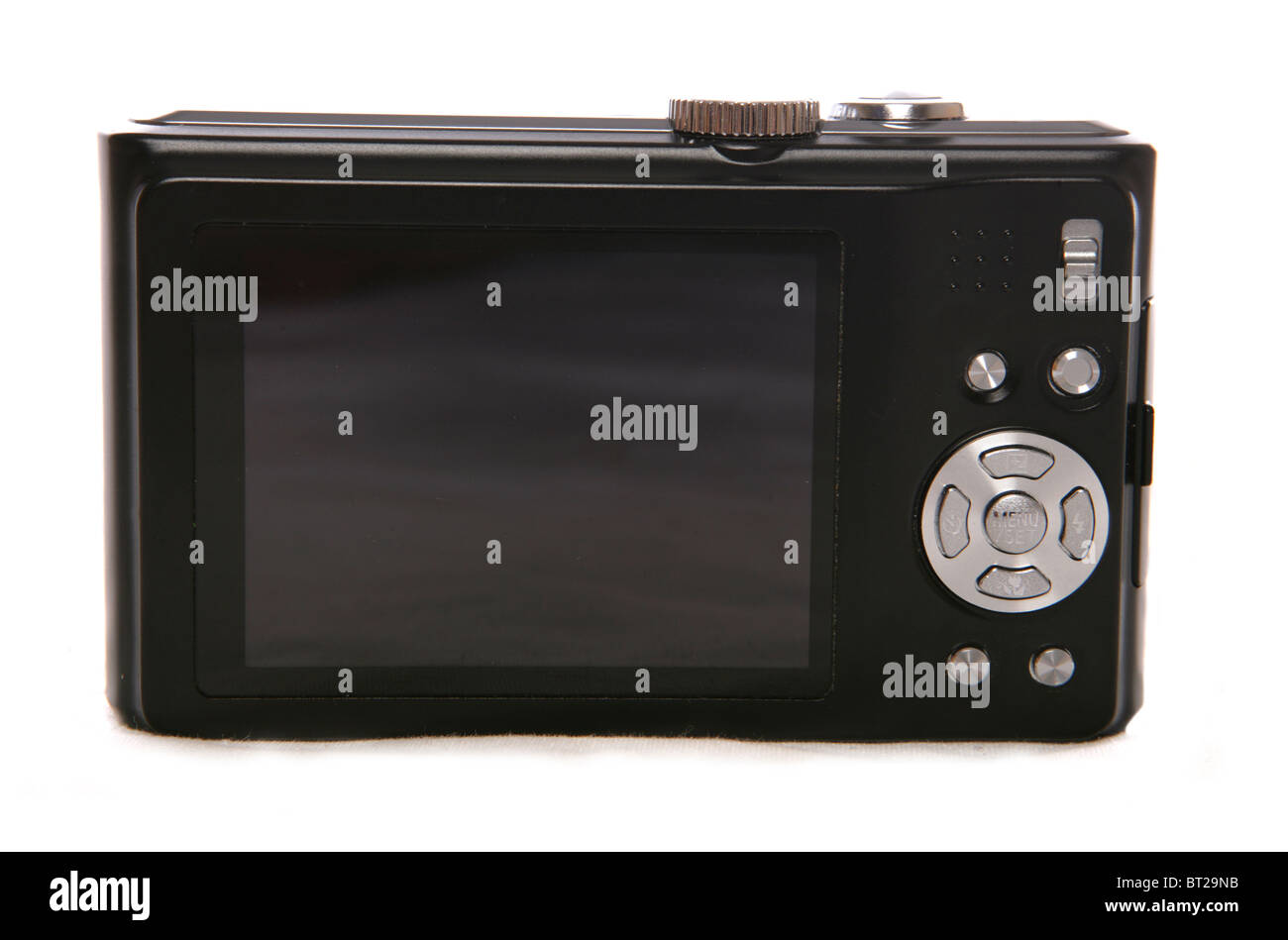 Back of compact digital camera studio cutout Stock Photo - Alamy