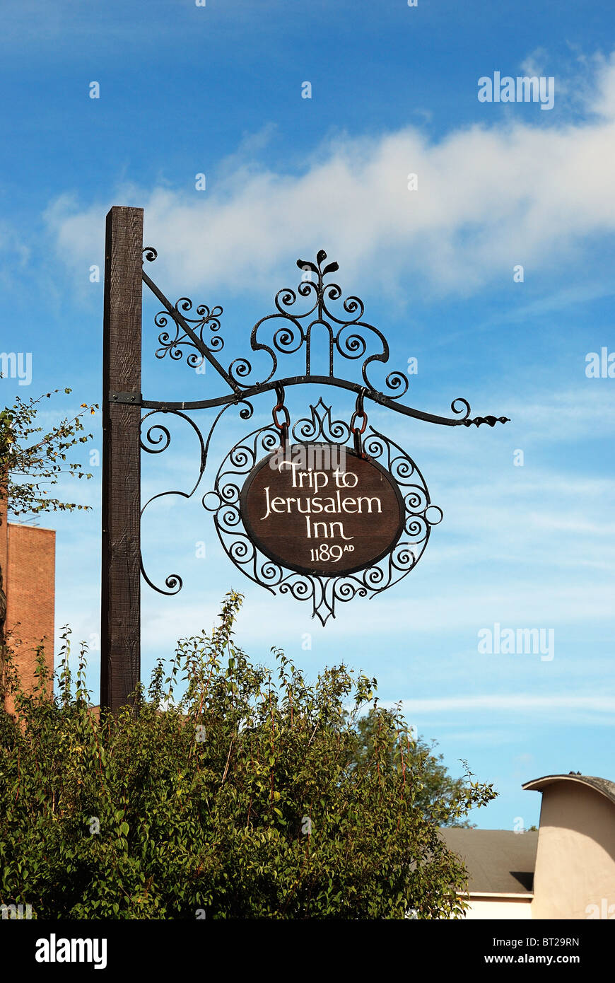 ye old trip to jerusalem the oldest pub in england nottingham Stock ...