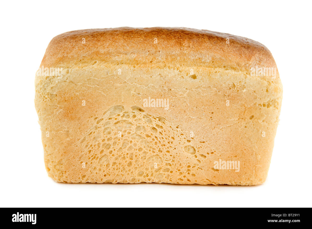 bread isolated on white background,focus point on center of photo Stock ...