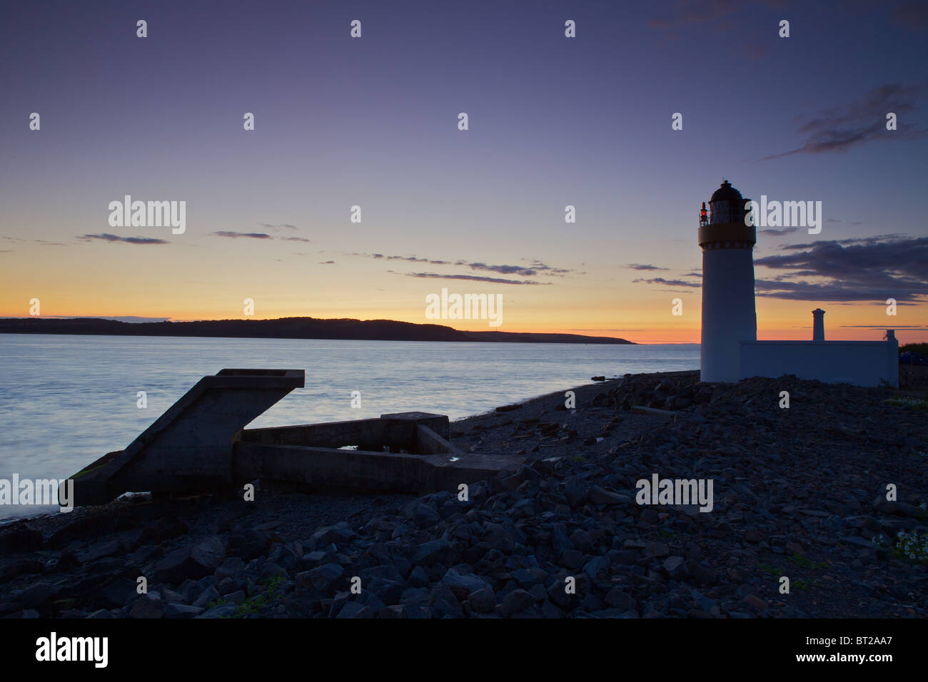 Cairnryan Lighthouse, Loch Ryan, Dumfries & Galloway, Scotland Stock ...