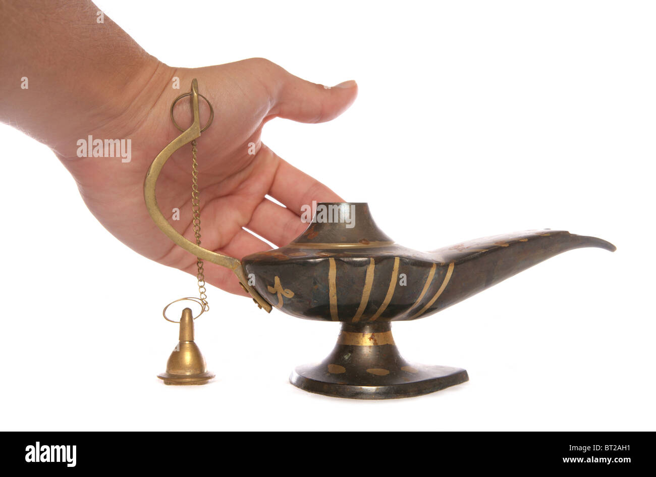Genie lamp 3 wishes hi-res stock photography and images - Alamy