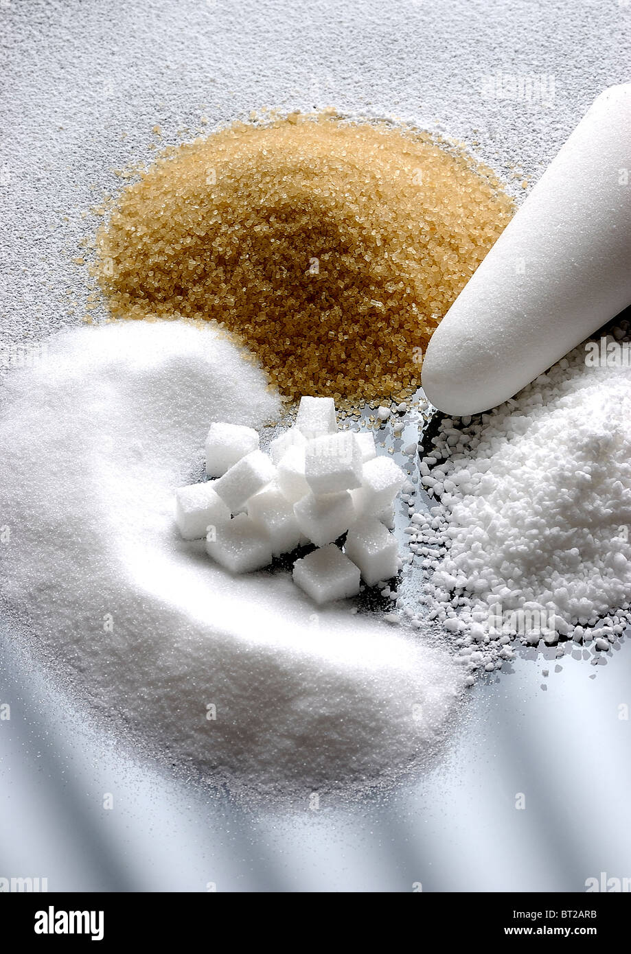 different sorts of sugar Stock Photo - Alamy