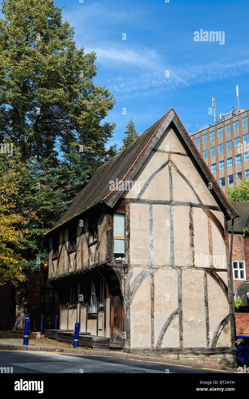 14th century medieval house near nottingham castle england uk Stock ...