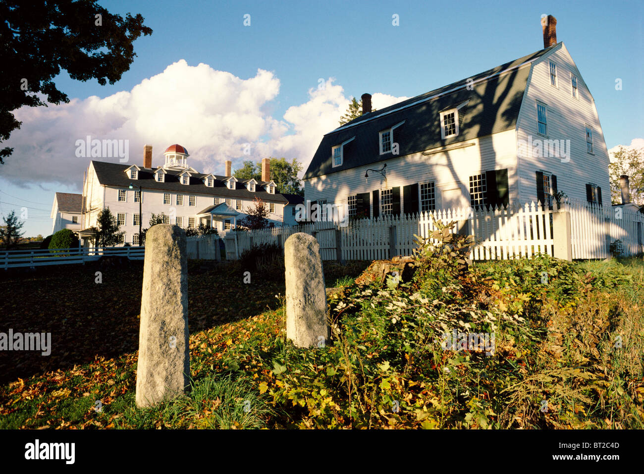 The Meeting house at Canterbury Shaker community, New Hampshire Stock ...