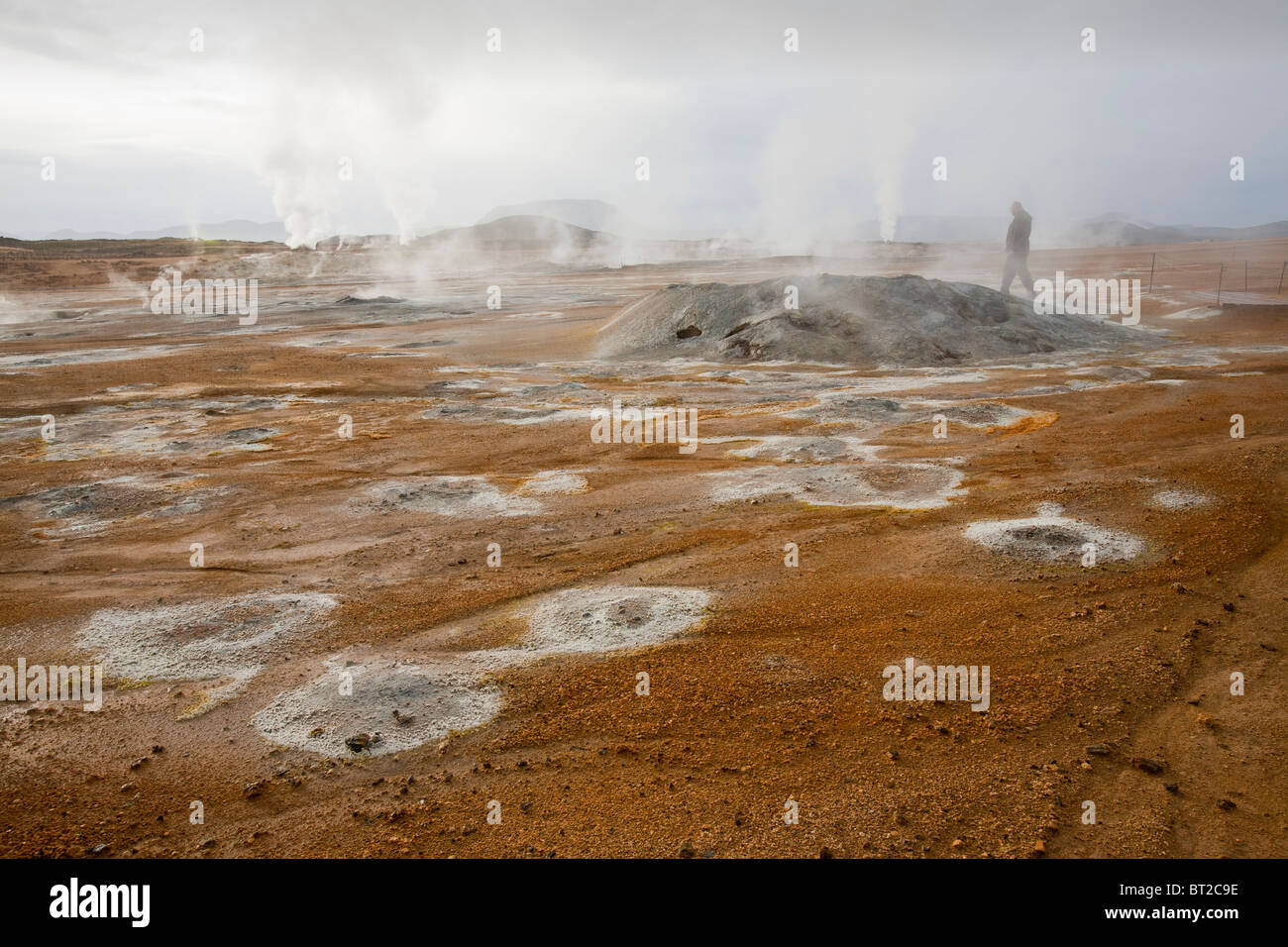 Hverir hot spring of bubbling mud hi-res stock photography and images ...