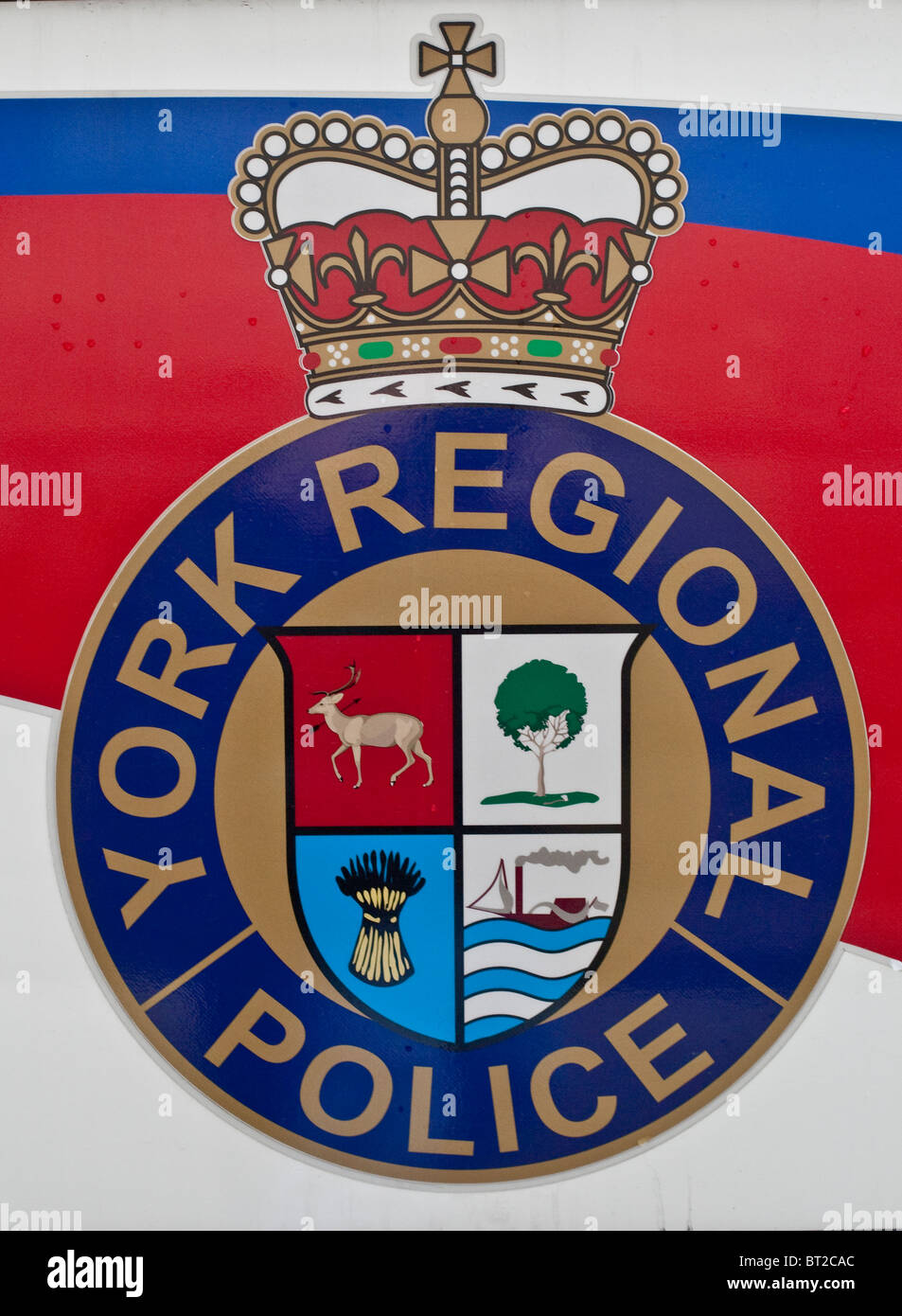 York Regional Police car is seen during a police memorial parade in ...