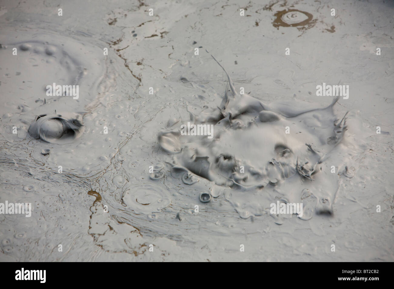 Hverir hot spring of bubbling mud hi-res stock photography and images ...