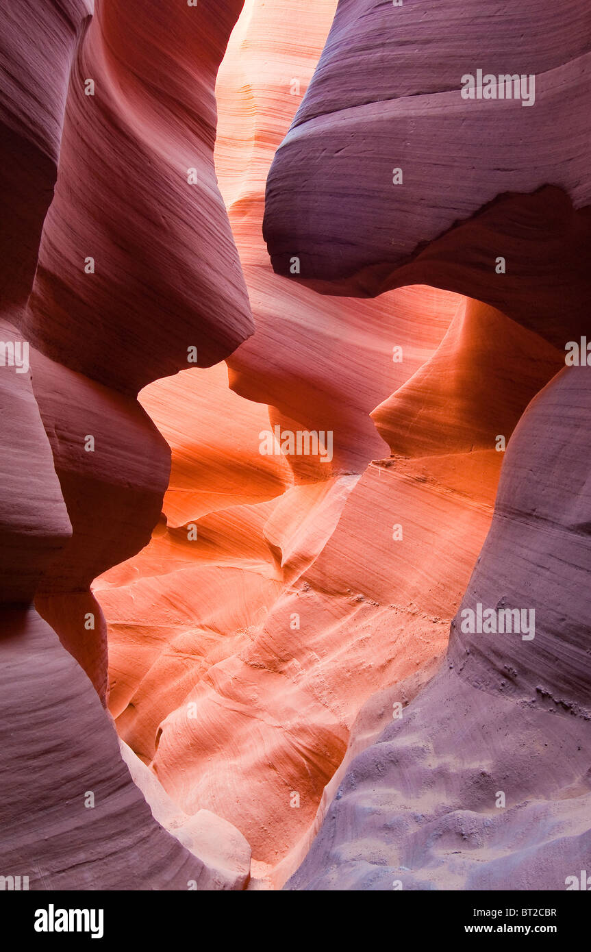 Sandstone formation at Lower Antelope Canyon, Slot Canyon, Arizona, USA ...