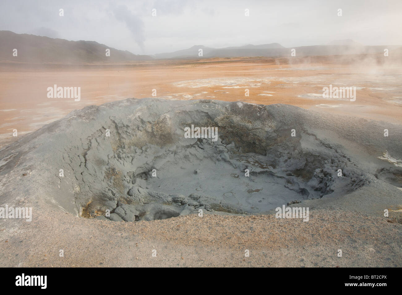 Hverir hot spring of bubbling mud hi-res stock photography and images ...