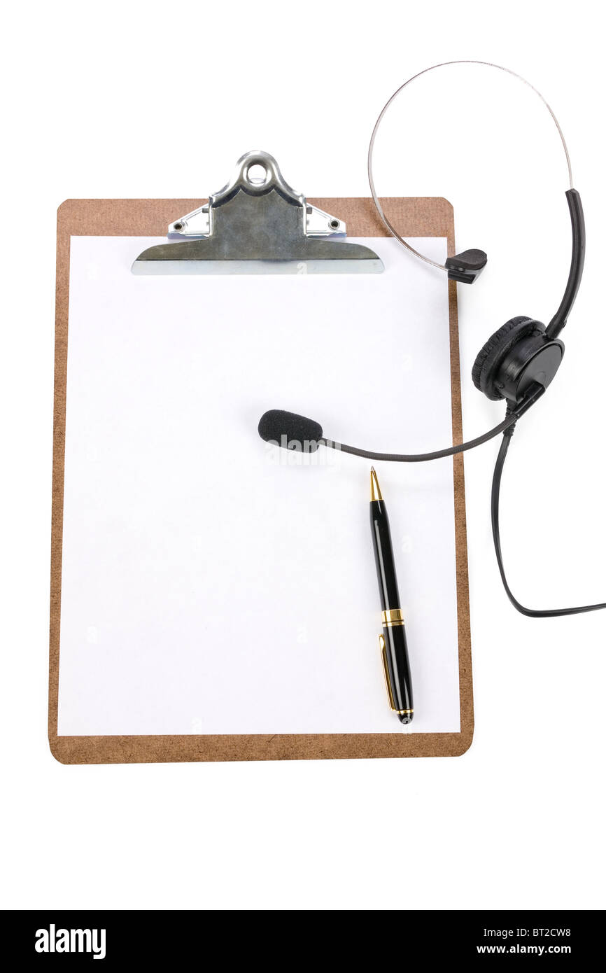 Headset office Cut Out Stock Images & Pictures - Alamy