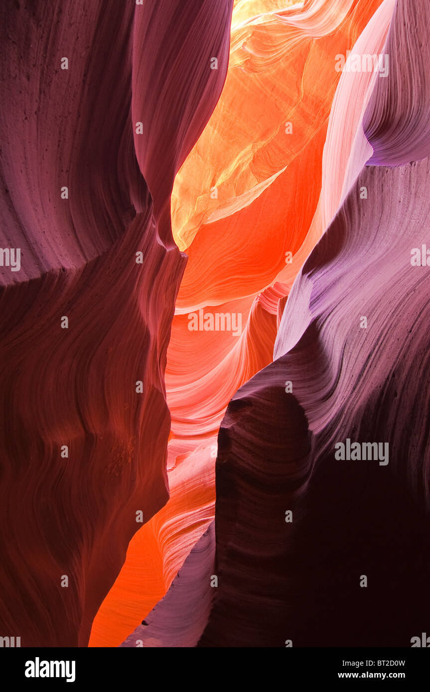 Sandstone formation at Lower Antelope Canyon, Slot Canyon, Arizona, USA ...