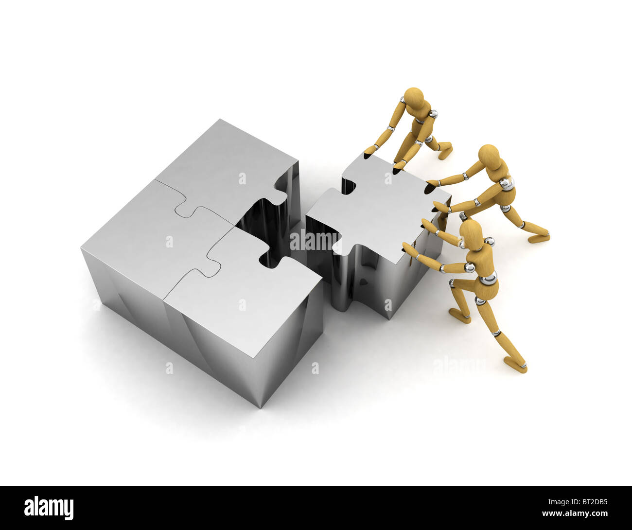 Teamwork metaphor Cut Out Stock Images & Pictures - Alamy