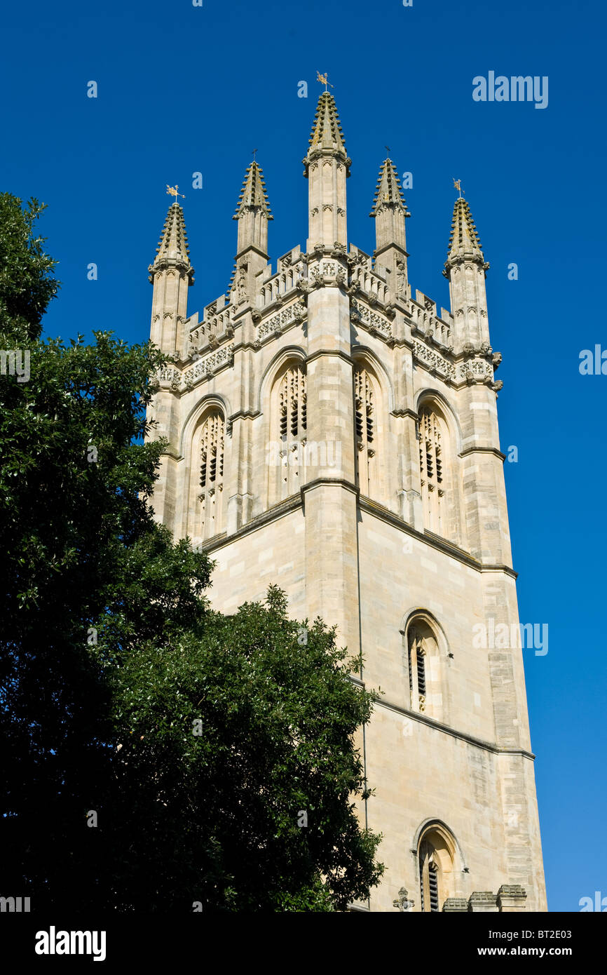 Magdalen College Tower within the historic University City of Oxford ...