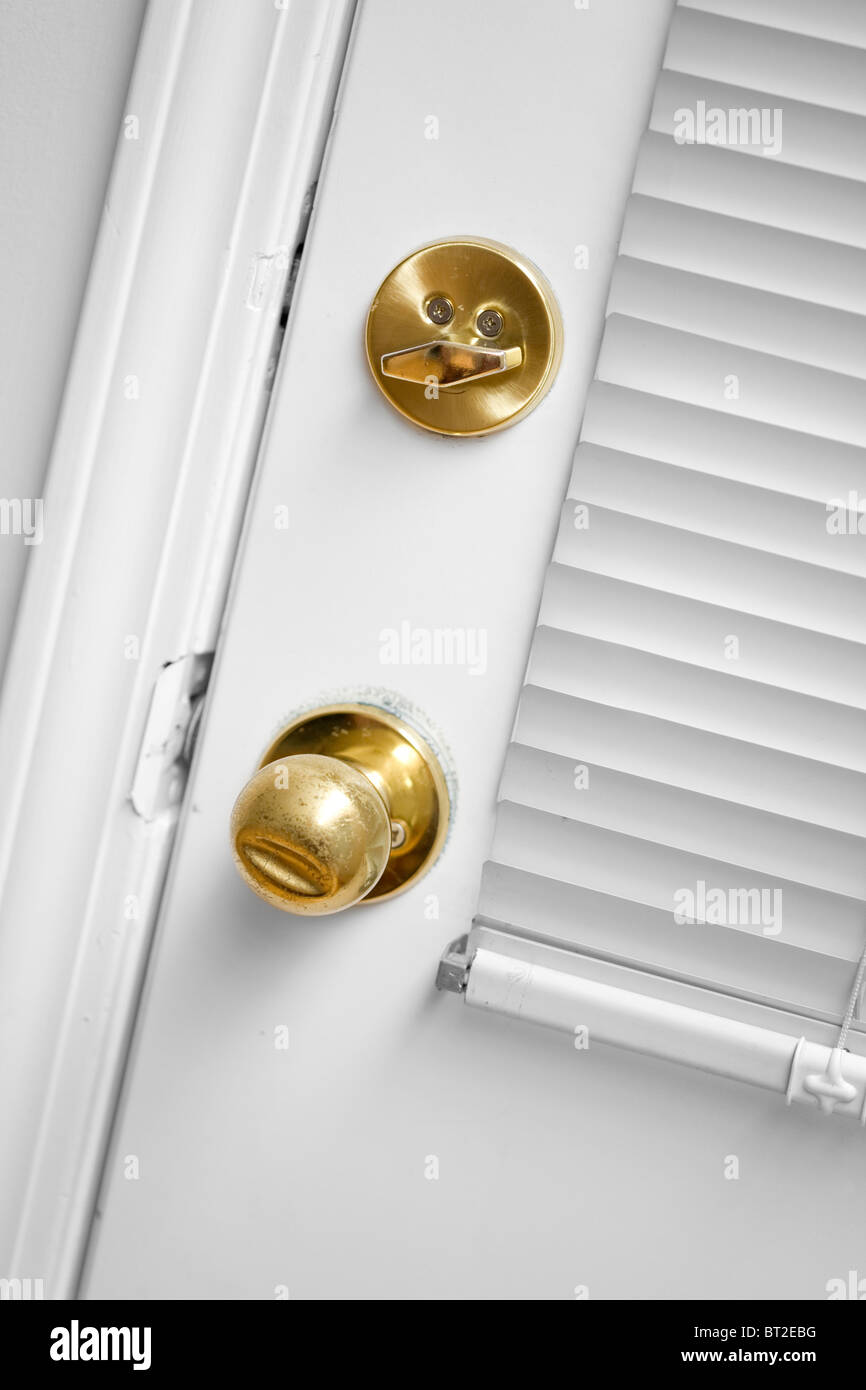 home door and lock close up shot Stock Photo - Alamy