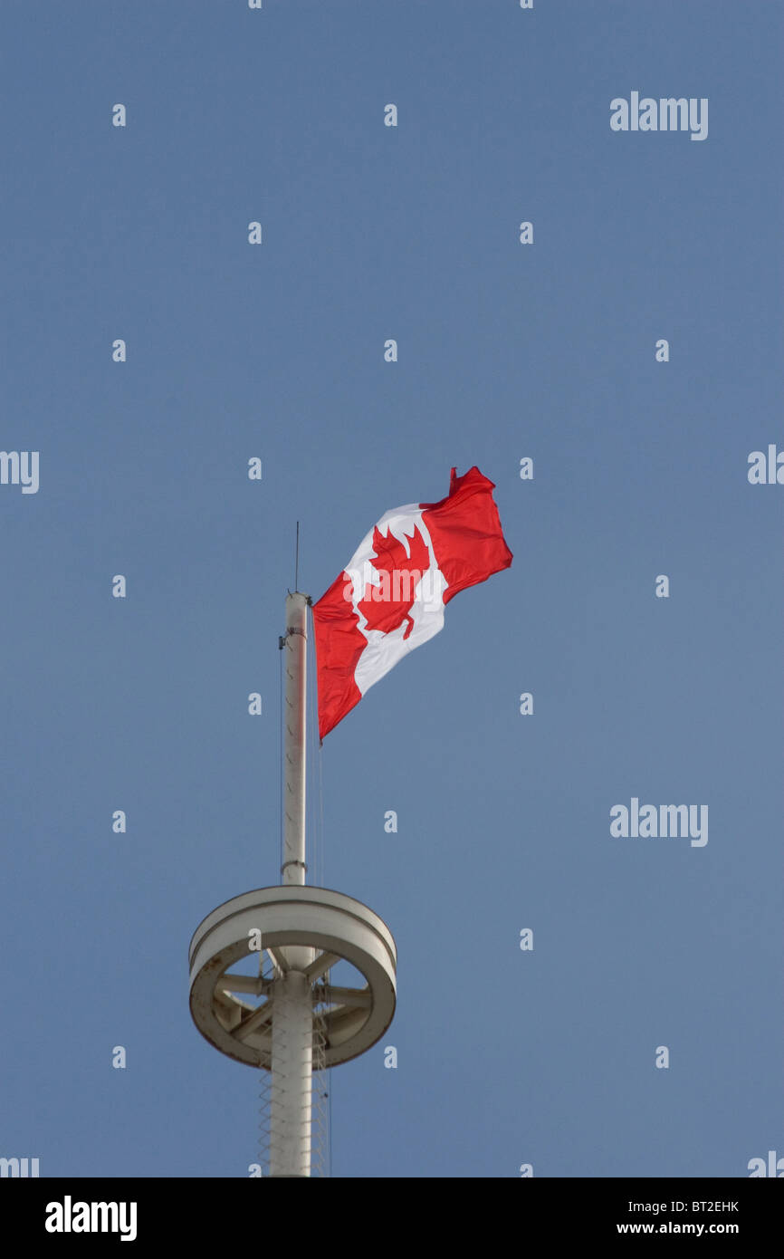 Canadian Flag at One Canada Place Vancouver BC Canada Stock Photo - Alamy