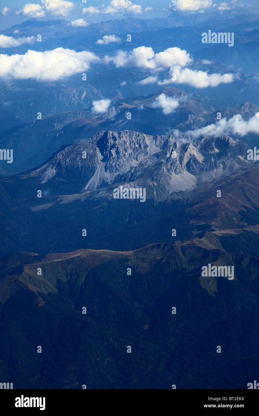 Montenegro, mountain landscape, aerial view Stock Photo - Alamy