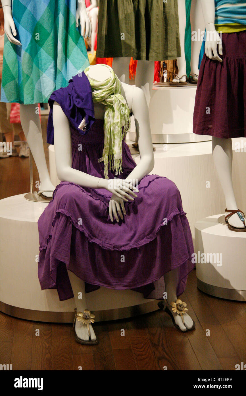 Sitting Mannequin in Shopping Center Stock Photo - Alamy