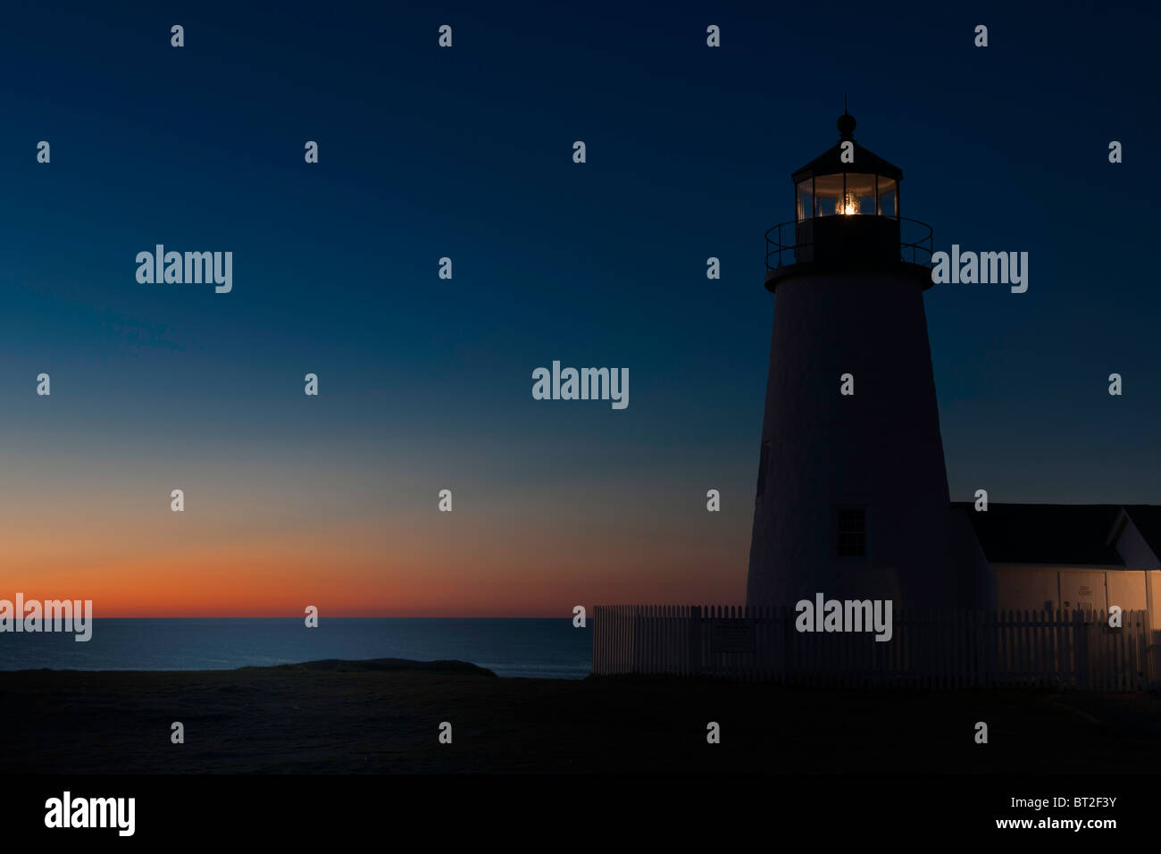 Pemaquid Point Lighthouse at Dawn Stock Photo - Alamy