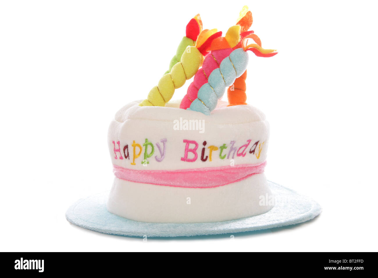 Happy birthday hat studio cutout Stock Photo - Alamy