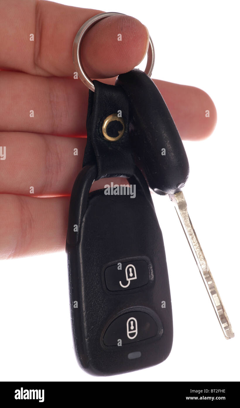 person holding car keys studio cutout Stock Photo - Alamy