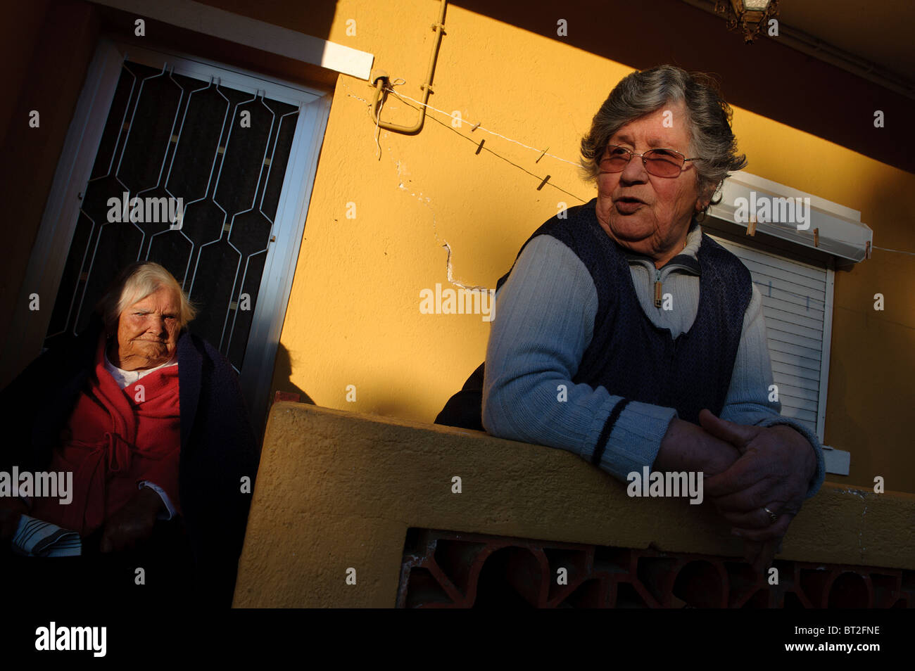 115 years old woman and her 86 years old daughter Stock Photo - Alamy