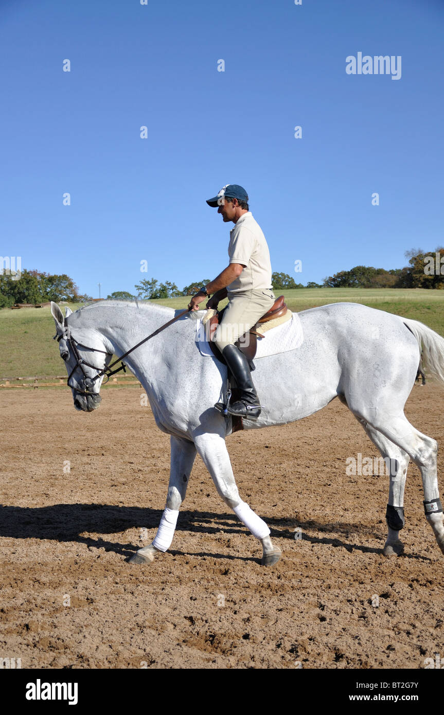 Man riding horse, Tyler, Texas, USA Stock Photo - Alamy