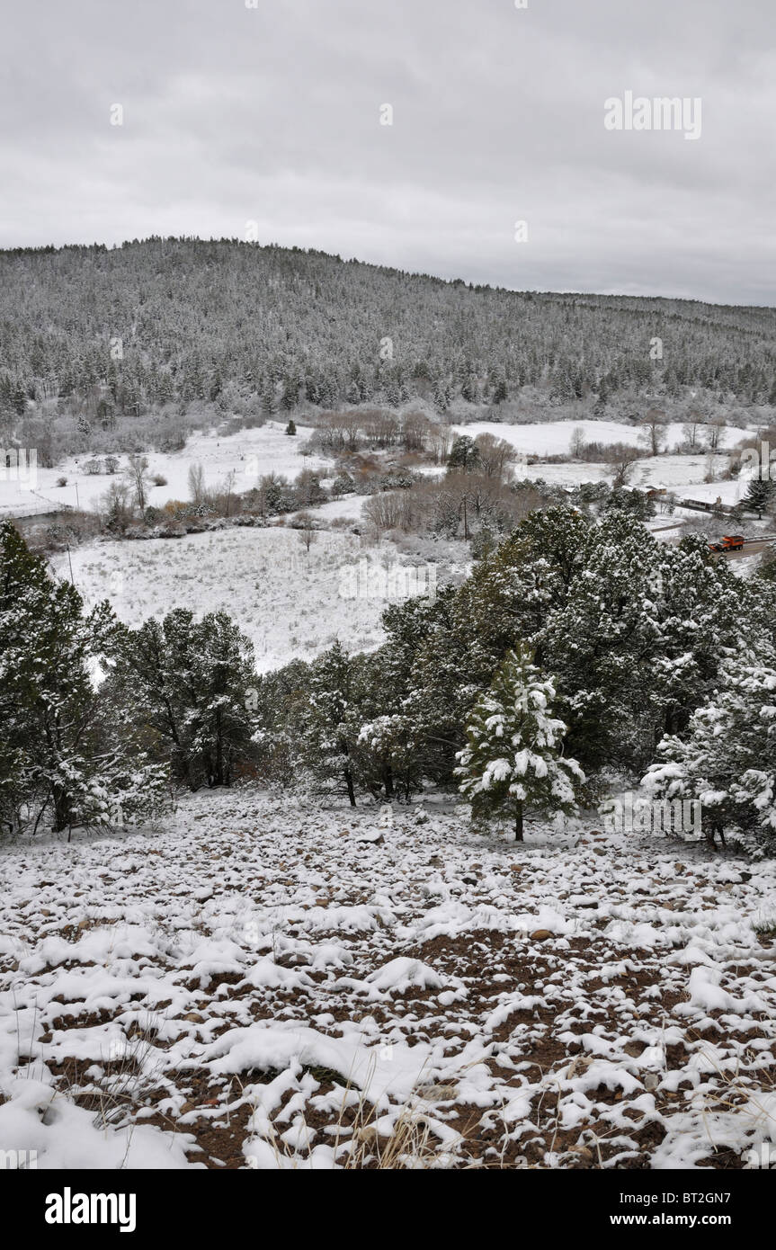 New Mexico in winter, USA Stock Photo - Alamy