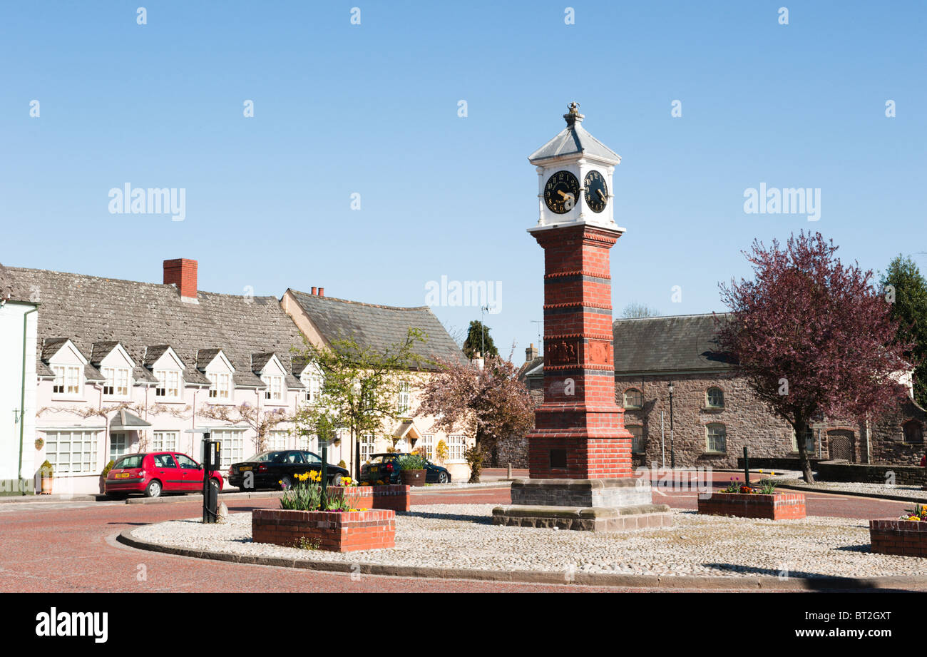 Twyn Square at Usk in Monmouthshire Stock Photo - Alamy