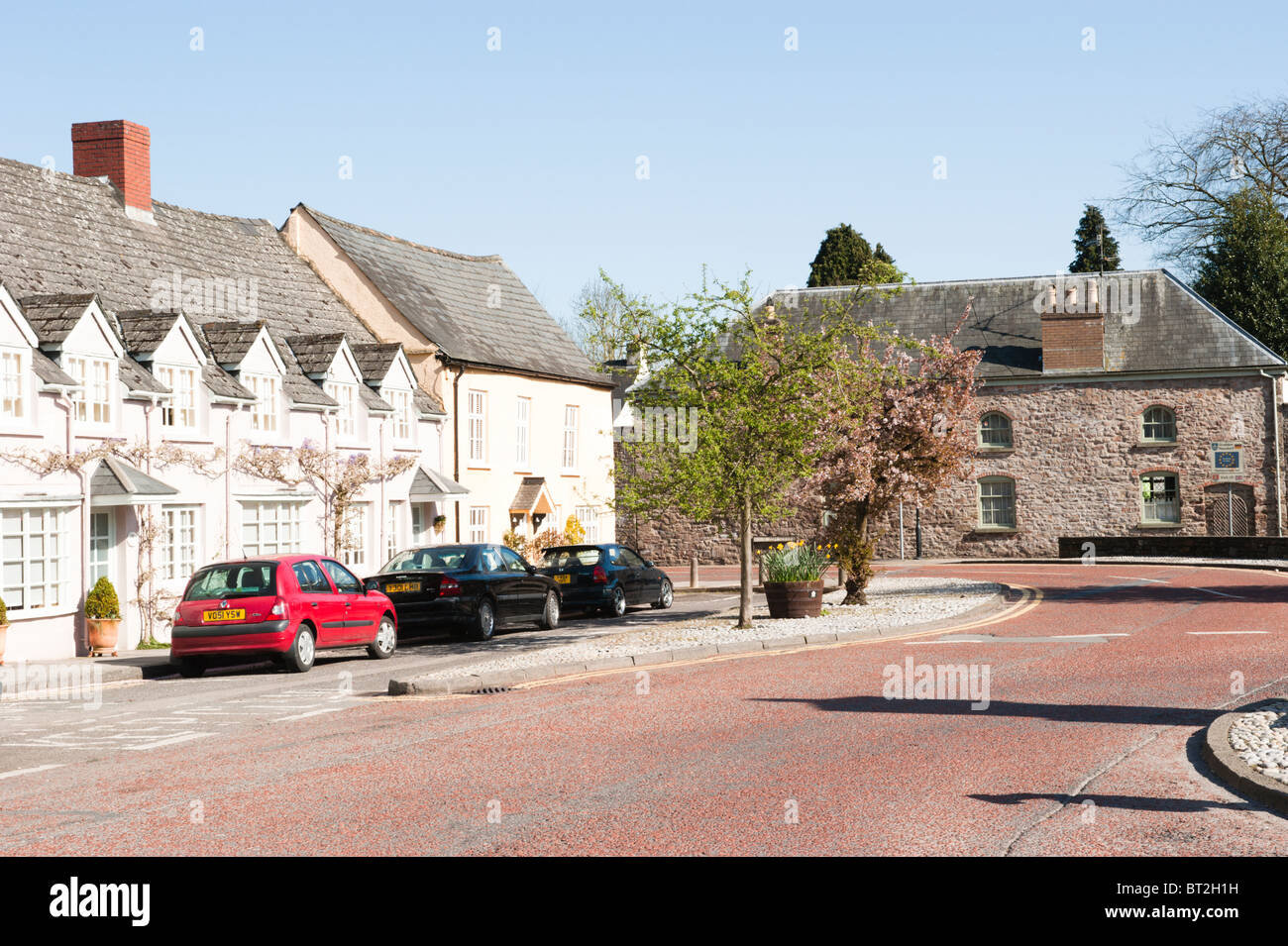 Twyn Square in Usk Stock Photo - Alamy