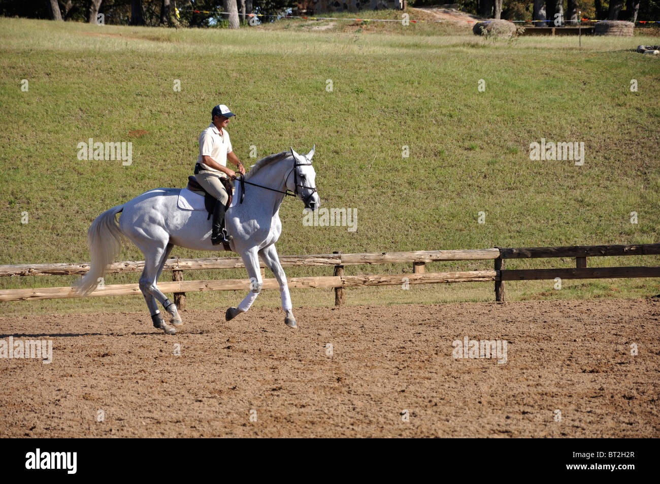 Man riding horse, Tyler, Texas, USA Stock Photo - Alamy
