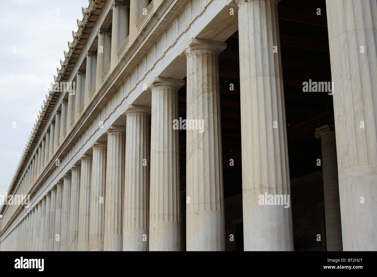 Stoa of Attalos Ancient Agora Athens Greece Stock Photo - Alamy