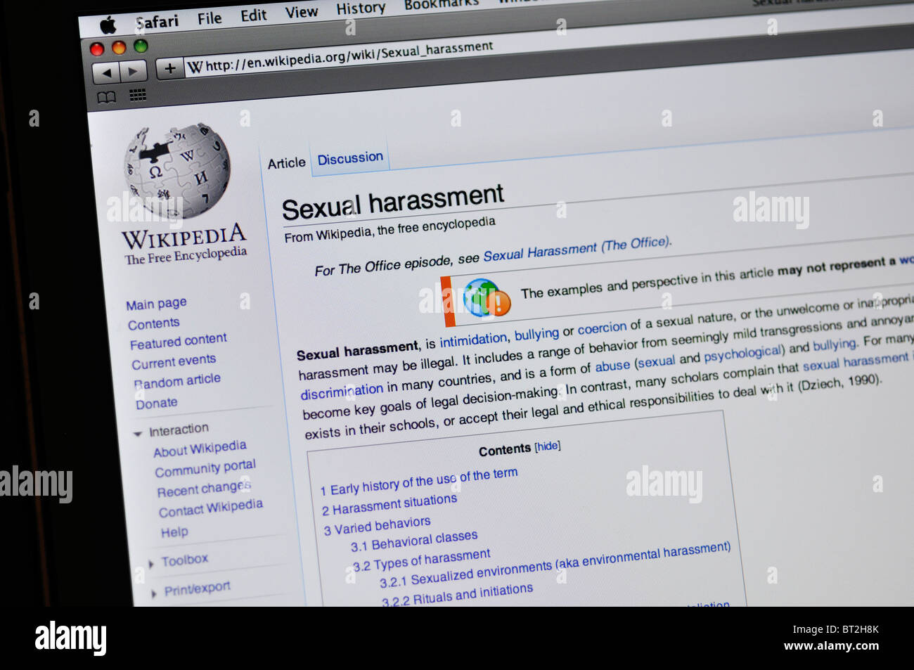 Wikipedia website screenshot hi-res stock photography and images - Alamy