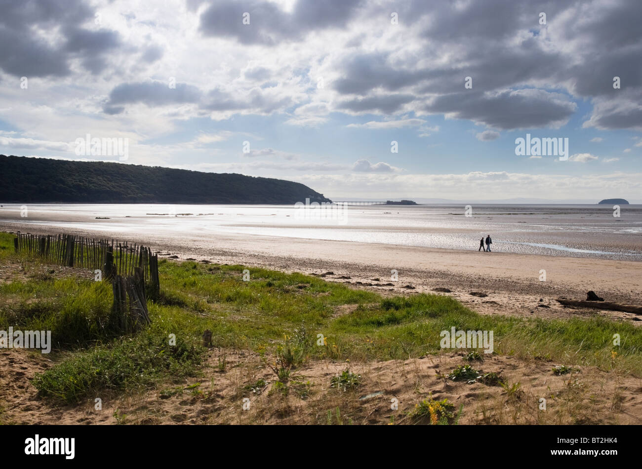 Coastal view at Sand Bay Somerset England UK Stock Photo - Alamy