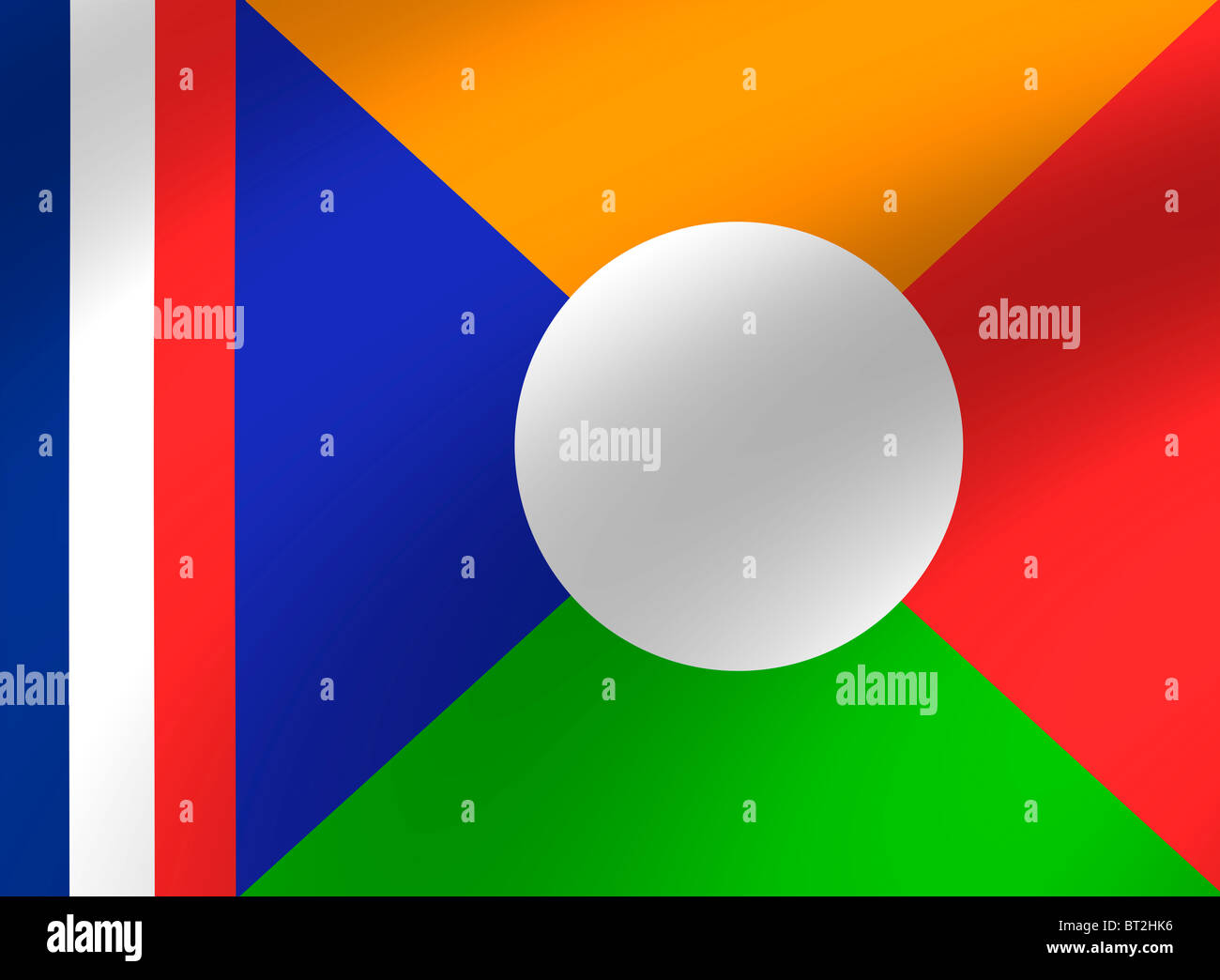 Reunion flag hi-res stock photography and images - Alamy