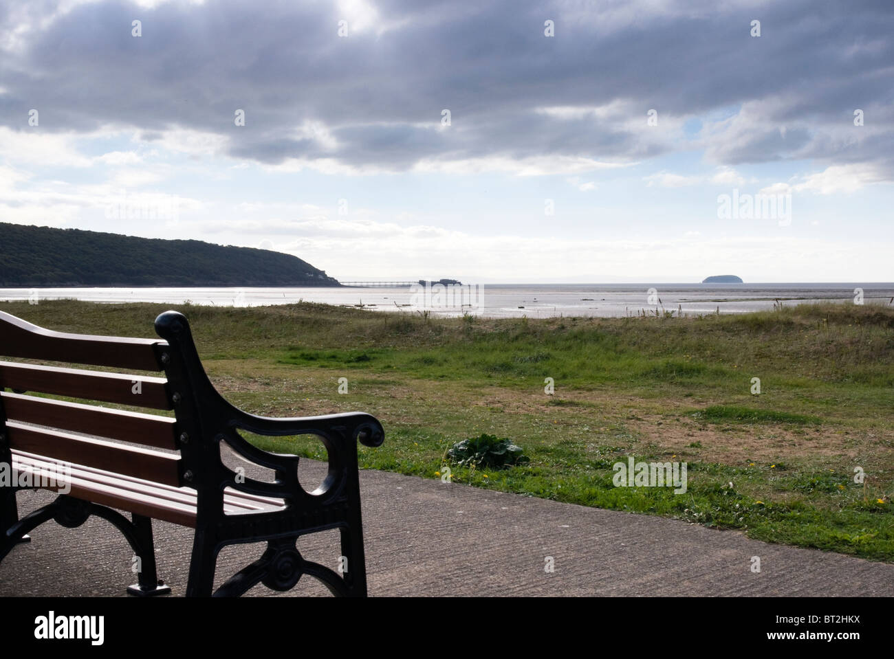 Coastal view at Sand Bay Somerset England UK Stock Photo - Alamy