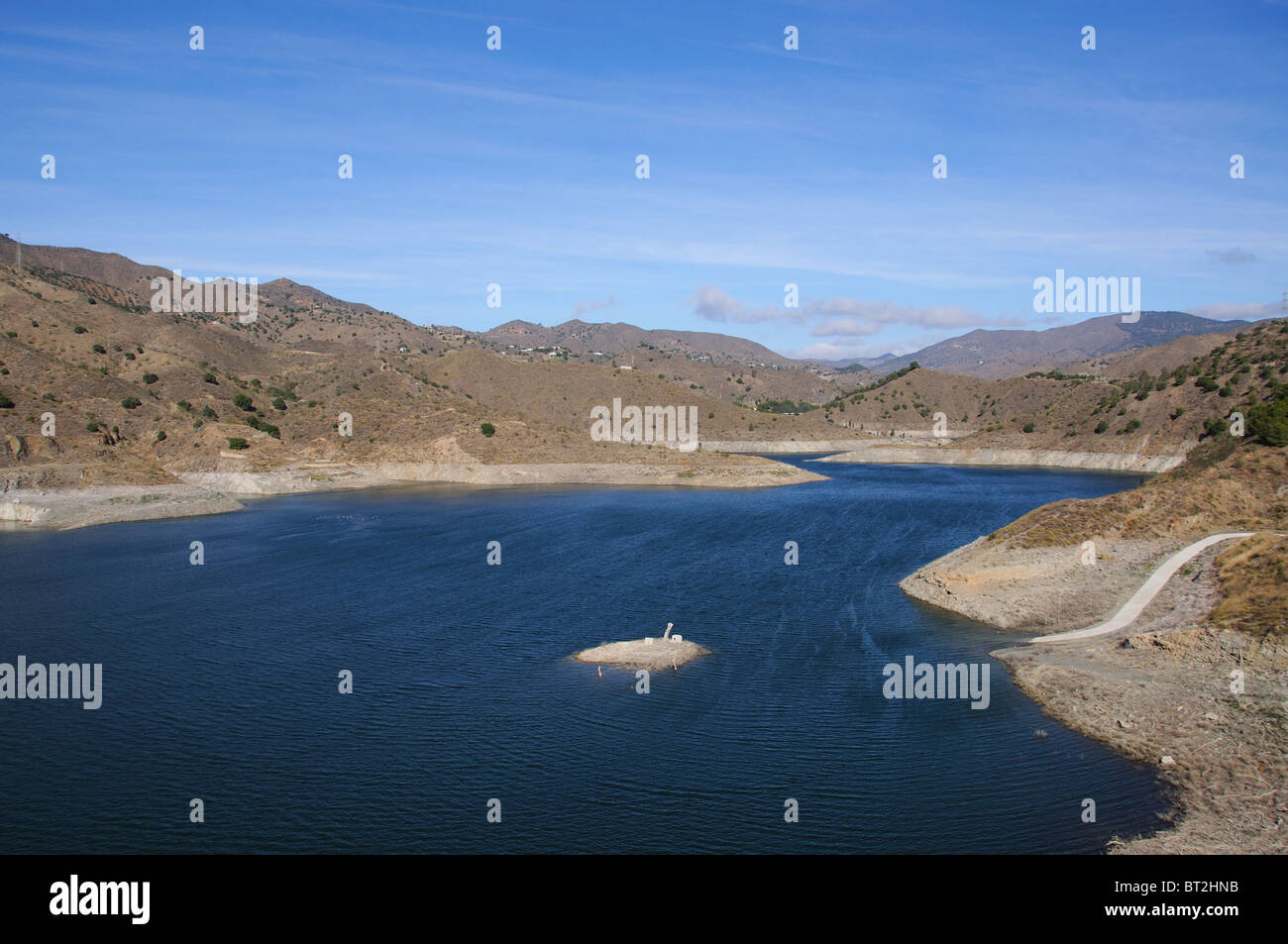 La Concepcion reservoir (Embalse del Limonero), Malaga, Costa del Sol ...