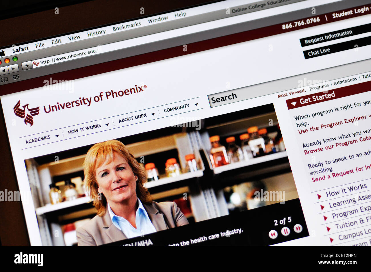 Screenshot college website hi-res stock photography and images - Alamy