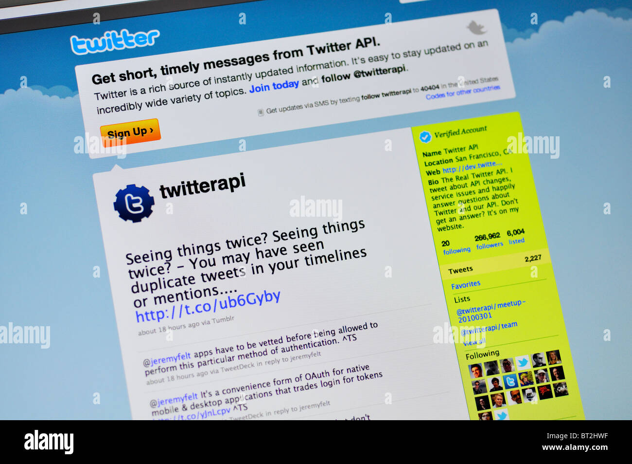 Twitterapl hi-res stock photography and images - Alamy